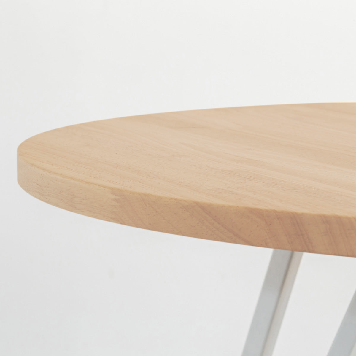 THE CAFE TABLE / 天然木シリーズ White Steel トライアングル 4pin × ラウンド φ91 - 100 ネコ穴 – KANADEMONO