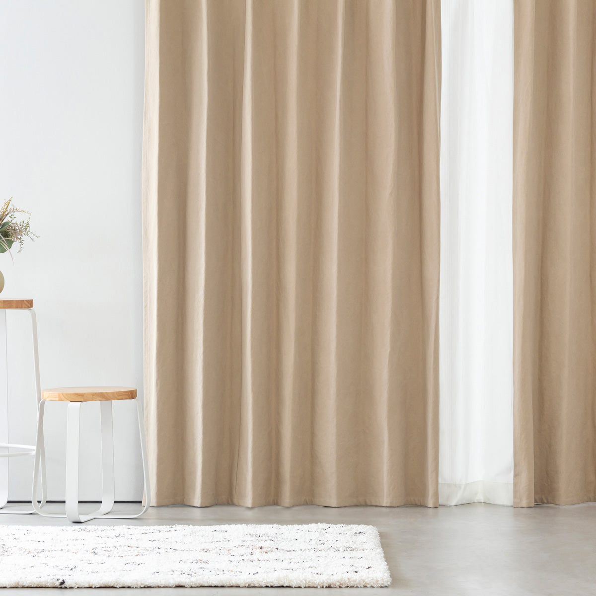 Cotton - Casual 帆布生地の 遮光 プリーツカーテン – KANADEMONO