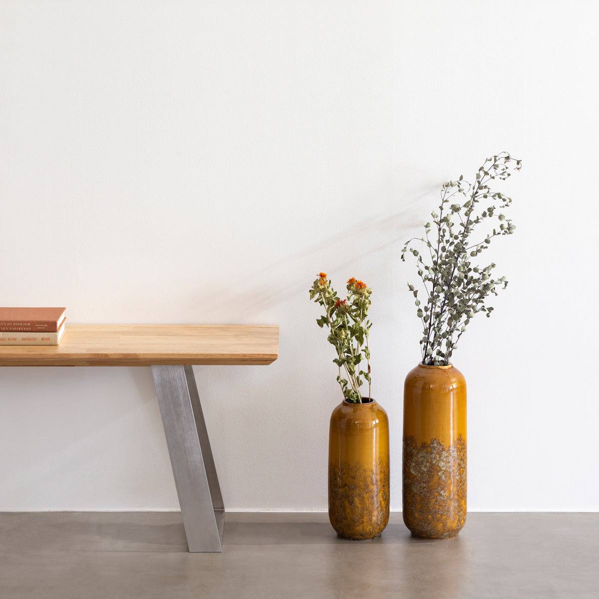 Ceramic - Deco セラミック フラワーベース Lサイズ オーカー（非耐水） – KANADEMONO