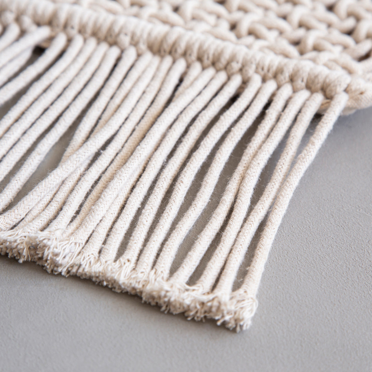 Macrame - Natural マクラメ編みの ハンドメイド クッションカバー – KANADEMONO