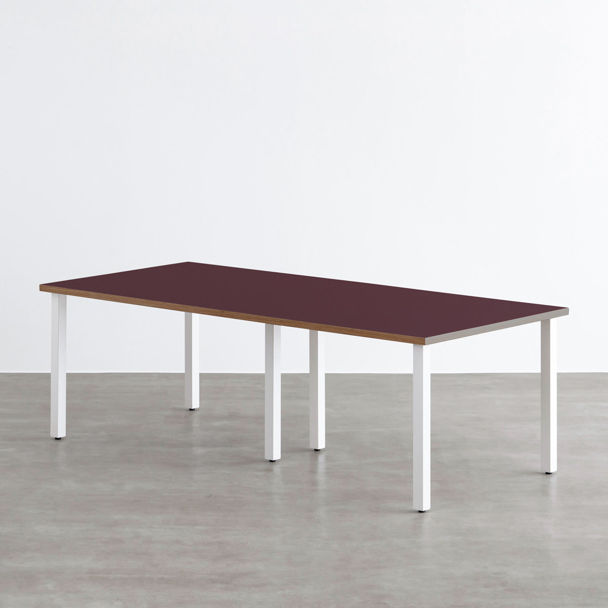 THE TABLE / リノリウム レッド系 × White Steel × W181 - 300cm – KANADEMONO