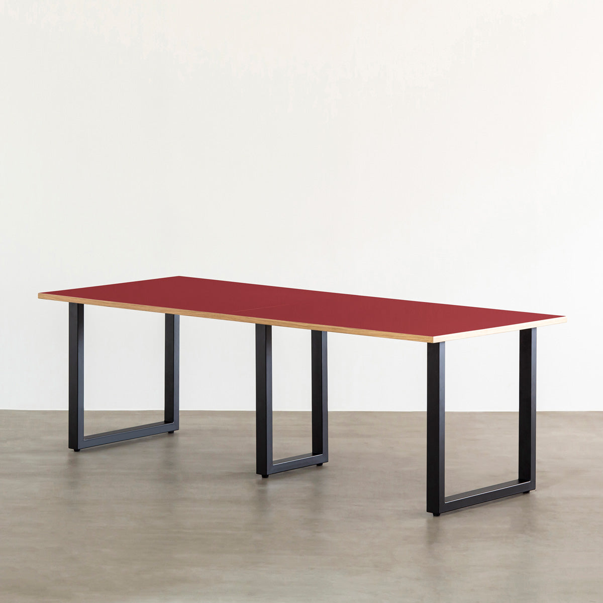 THE TABLE / リノリウム レッド・オレンジ系 × Black Steel × W181 - 300cm – KANADEMONO