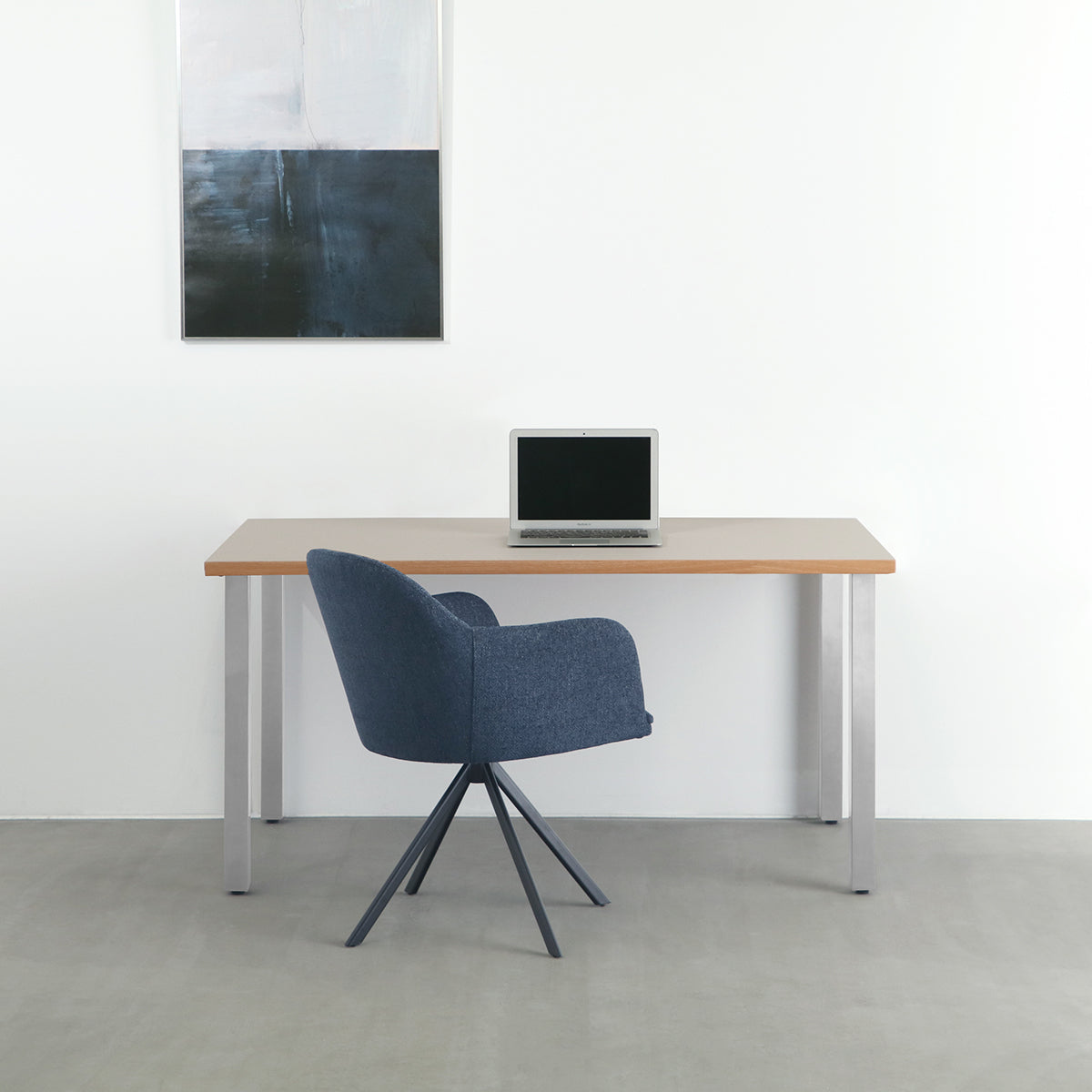 THE TABLE / リノリウム ベージュ・グレー系 × Stainless – KANADEMONO