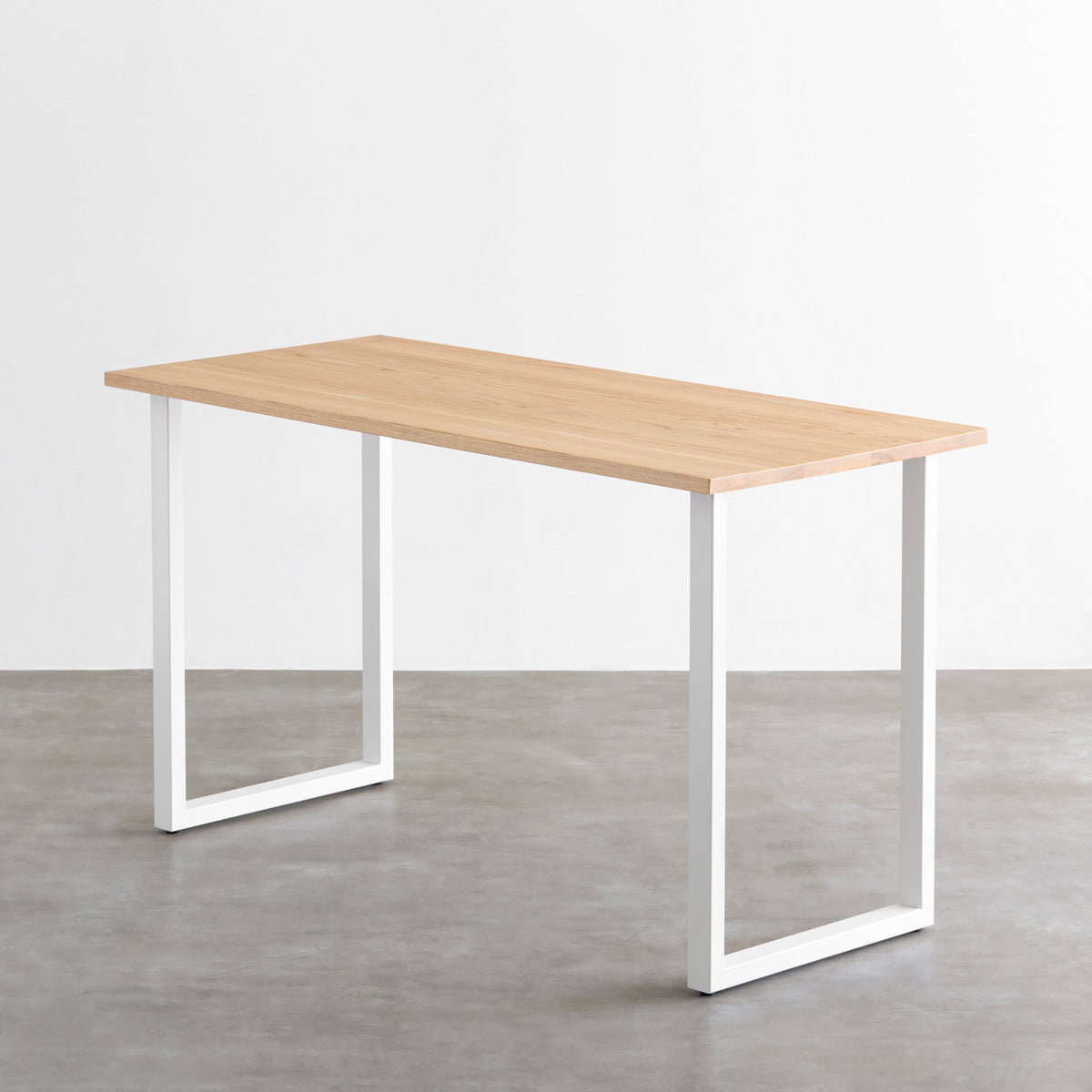 THE TABLE / スタンディングデスク × 無垢 ホワイトアッシュ × White Steel – KANADEMONO