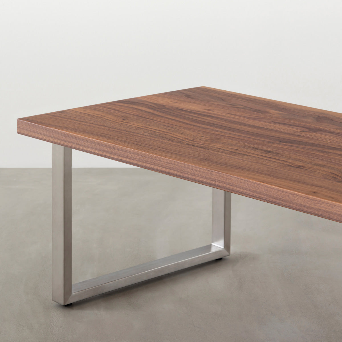 THE LOW TABLE / 無垢 ウォルナット × Stainless – KANADEMONO