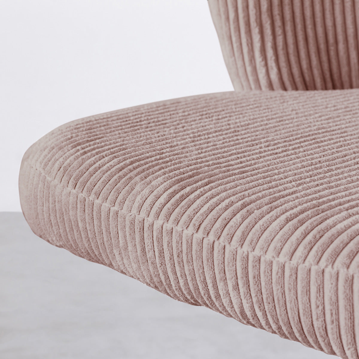 Modern - Fabric 丸みのある ベロア調 デスクチェア – KANADEMONO