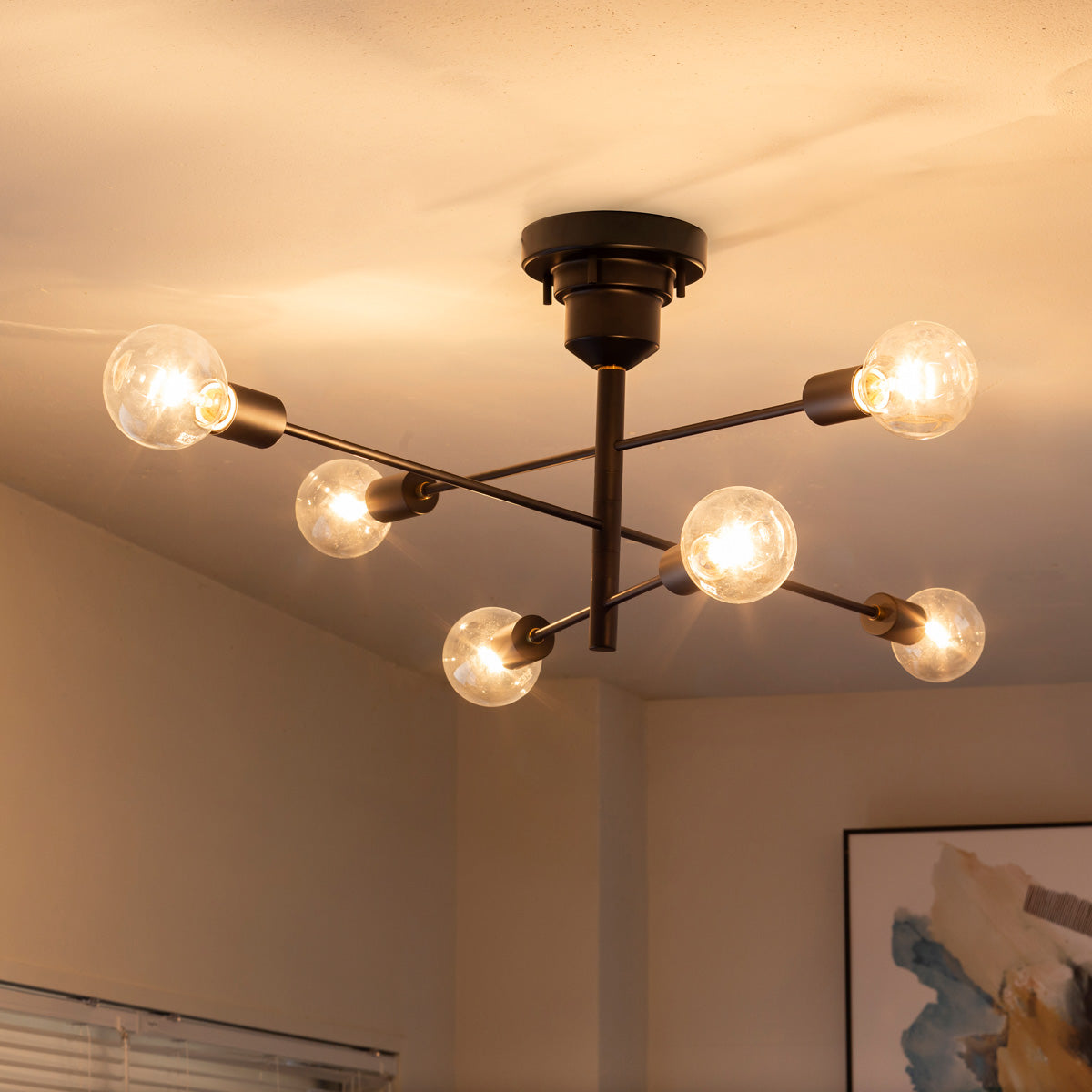 Simple - Socket アームを動かせる 6灯 シーリングライト – KANADEMONO