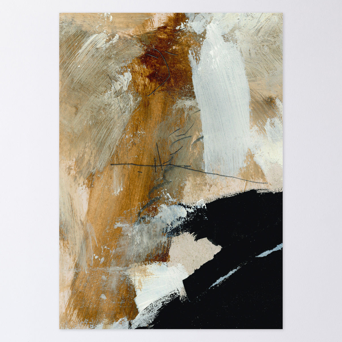 Brush Stroke #4 アートポスター単品 – KANADEMONO