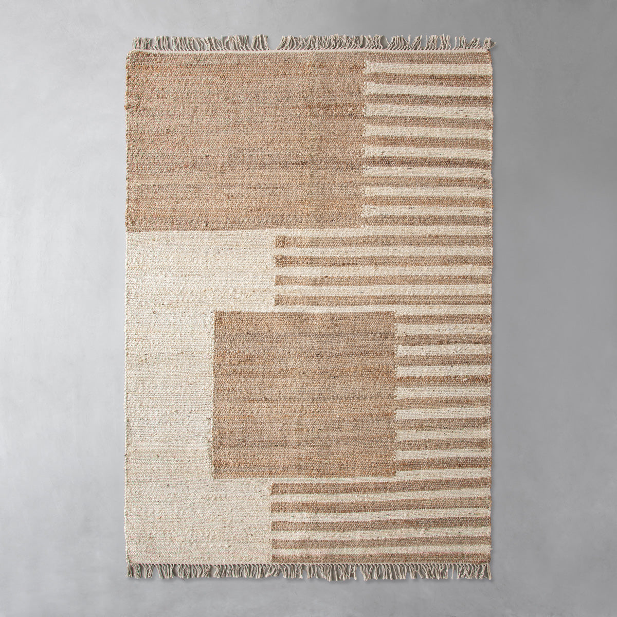 Patchwork Harmony Jute Rug – KANADEMONO