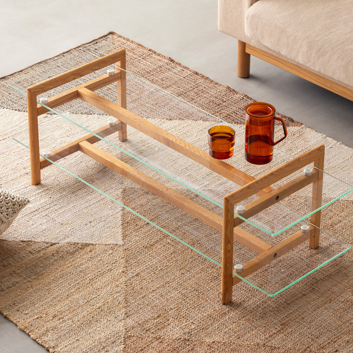 Earthy Tones Jute Rug – KANADEMONO