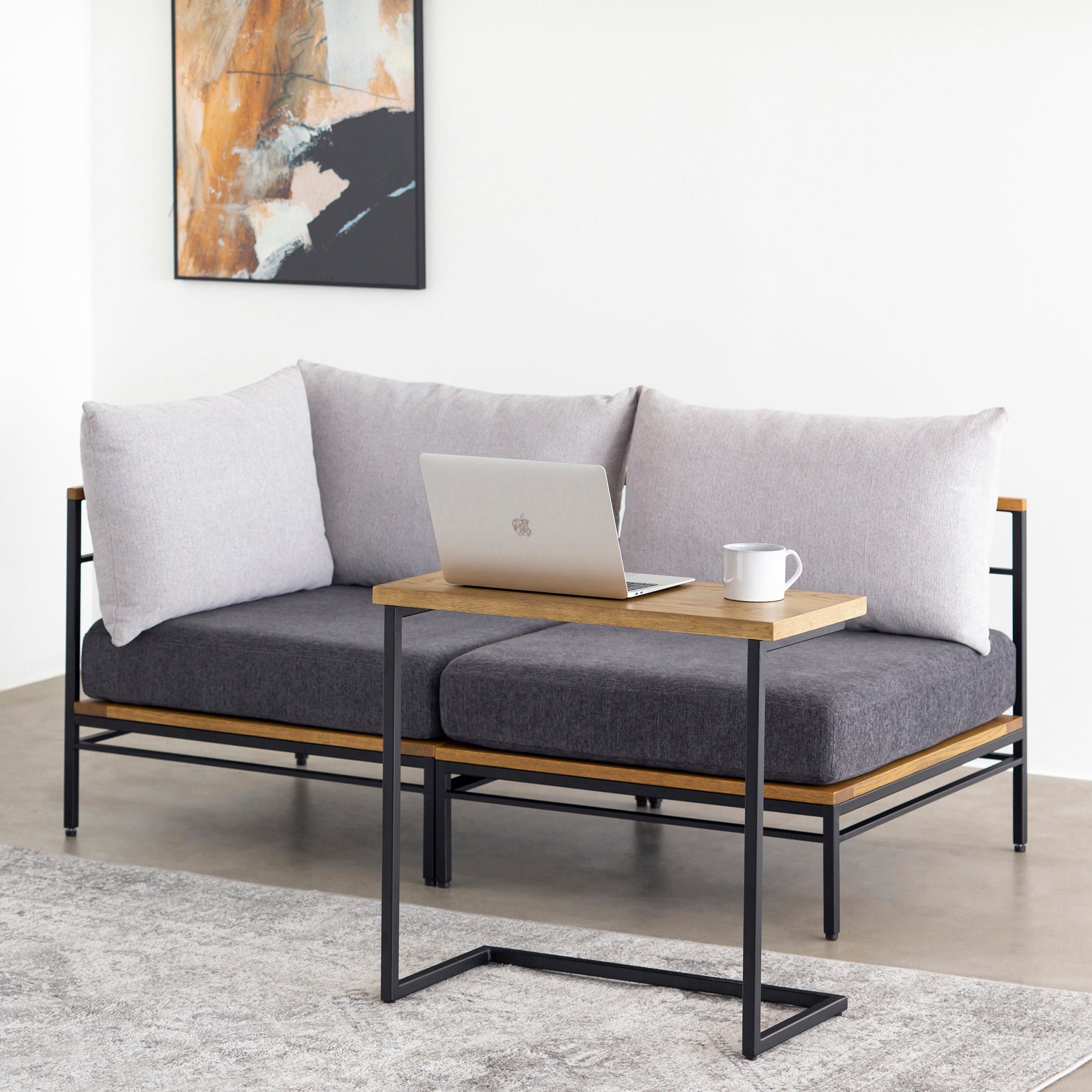 Wood × Steel コンビネーション Side Table – KANADEMONO