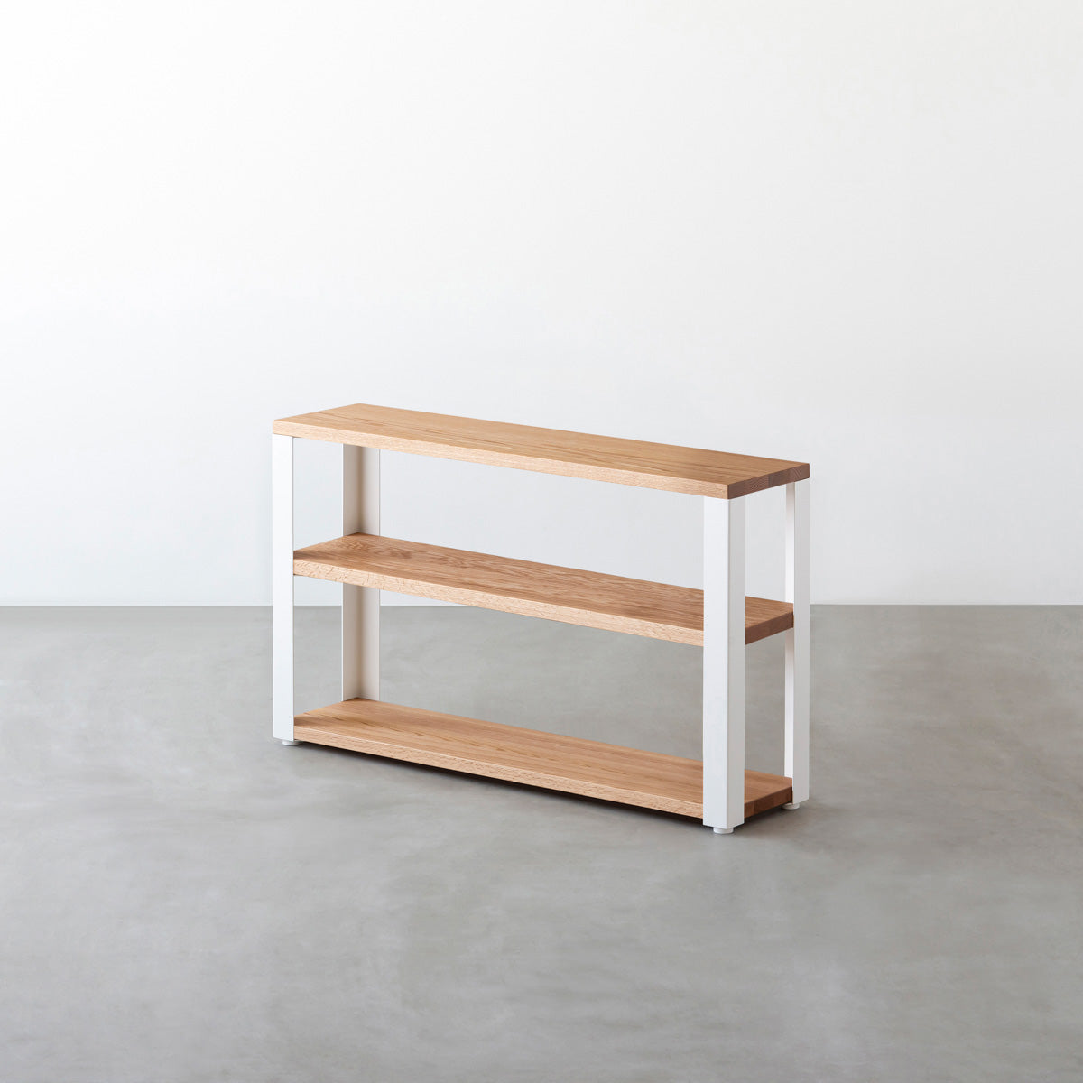 THE STORAGE SHELF 3段 / 無垢 レッドオーク × White Steel – KANADEMONO