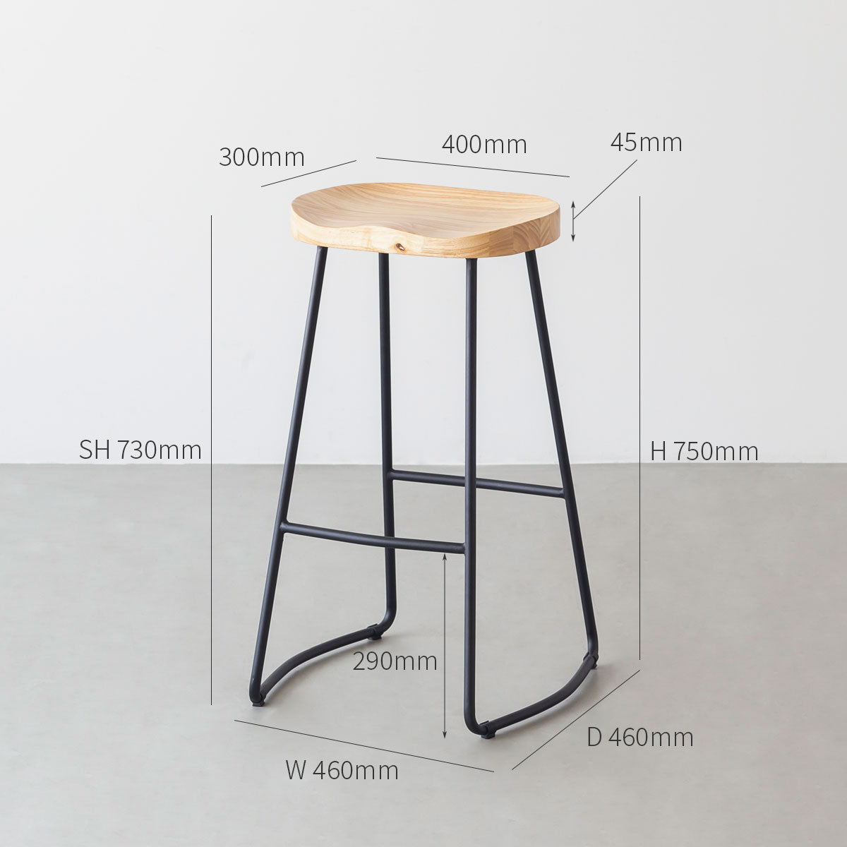 Simple - Comfort 天然木 ハイスツール – KANADEMONO