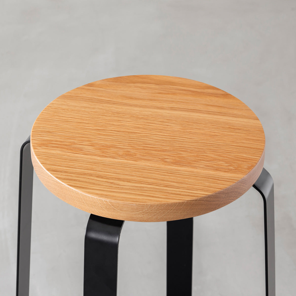THE STOOL / 無垢 ホワイトオーク × Black Steel Standard – KANADEMONO