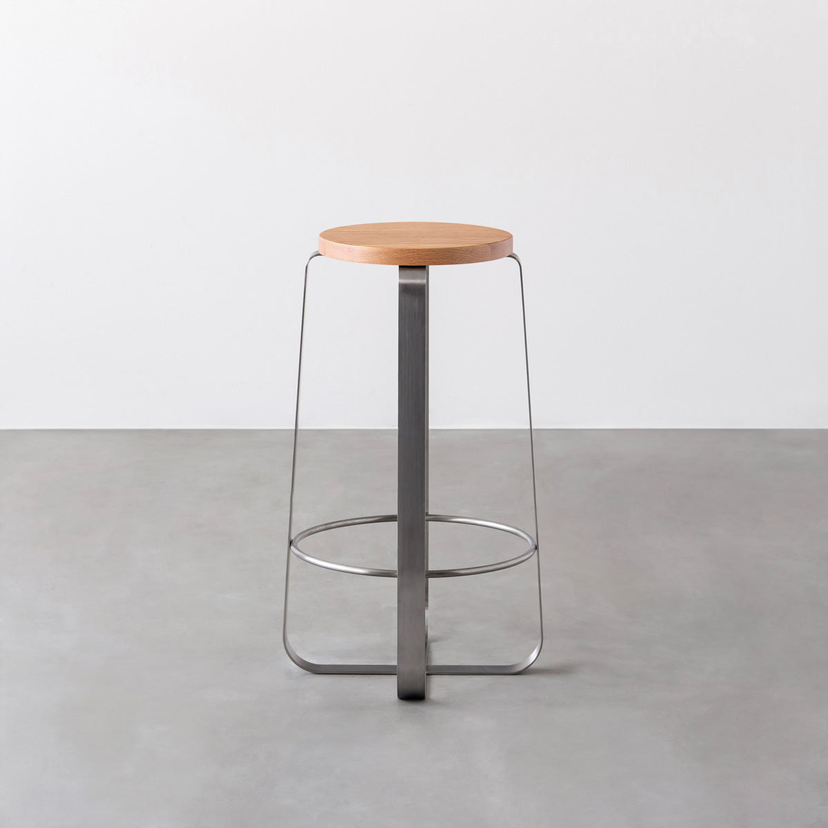 THE STOOL / 無垢 レッドオーク × Stainless High – KANADEMONO