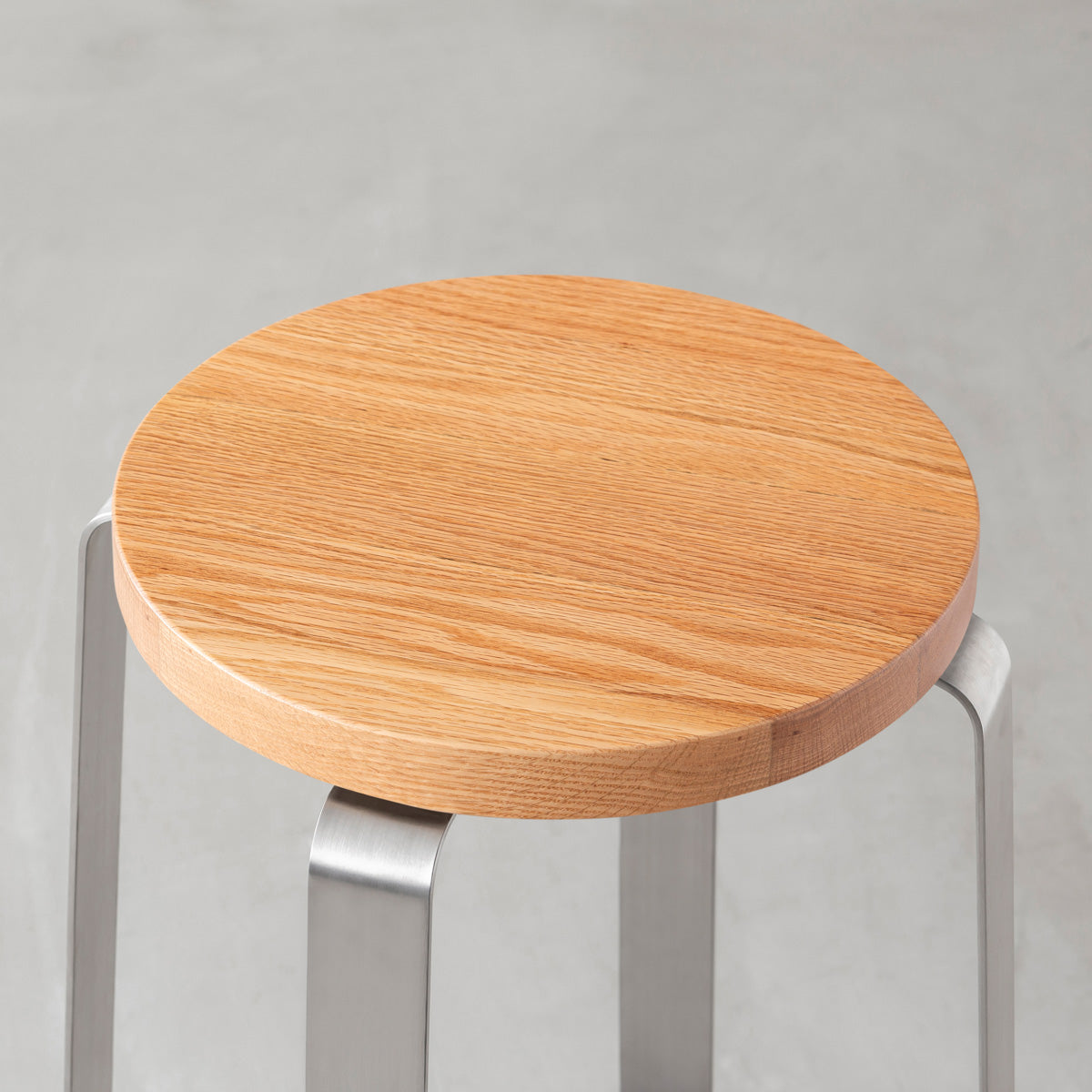 THE STOOL / 無垢 レッドオーク × Stainless High – KANADEMONO