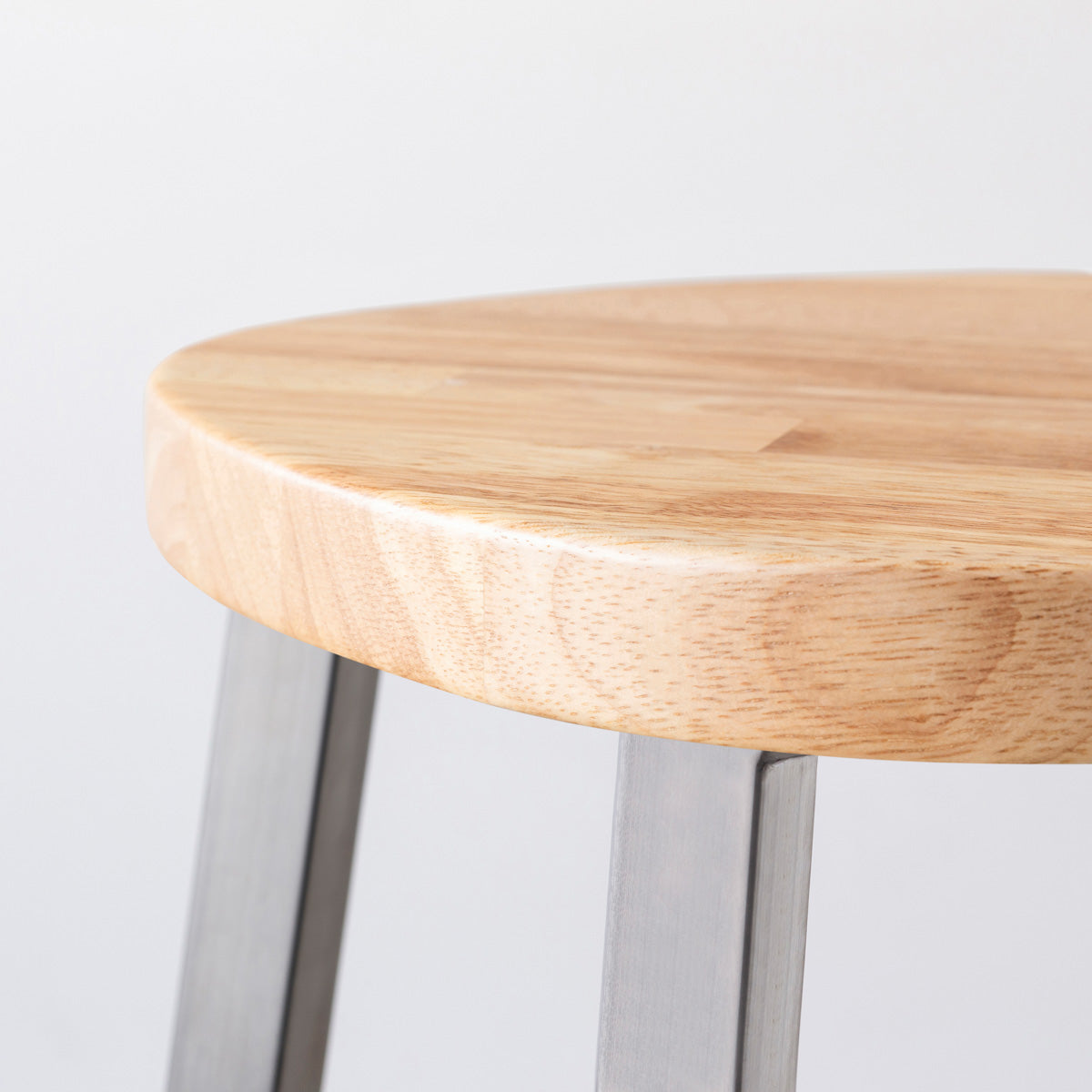 THE STOOL / ラバーウッド ナチュラル × Stainless Standard – KANADEMONO