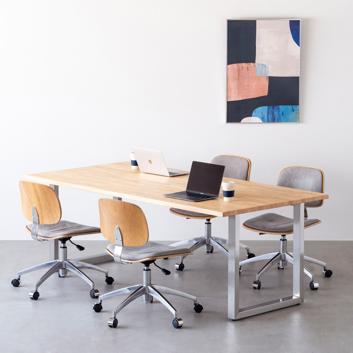 THE TABLE / ラバーウッド ナチュラル × Stainless × W181 - 200cm – KANADEMONO