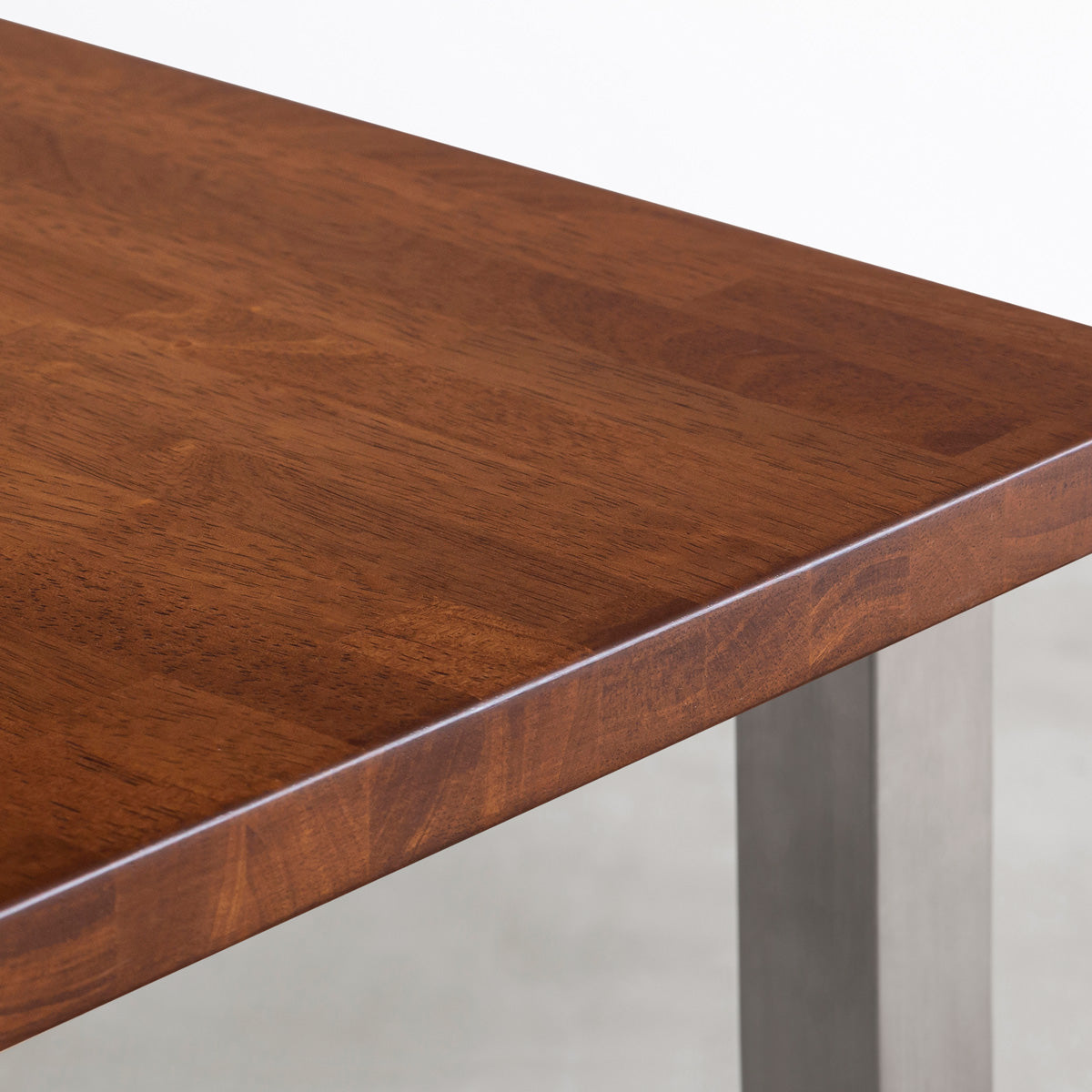 THE TABLE / ラバーウッド ブラウン × Stainless 配線トレー付き – KANADEMONO