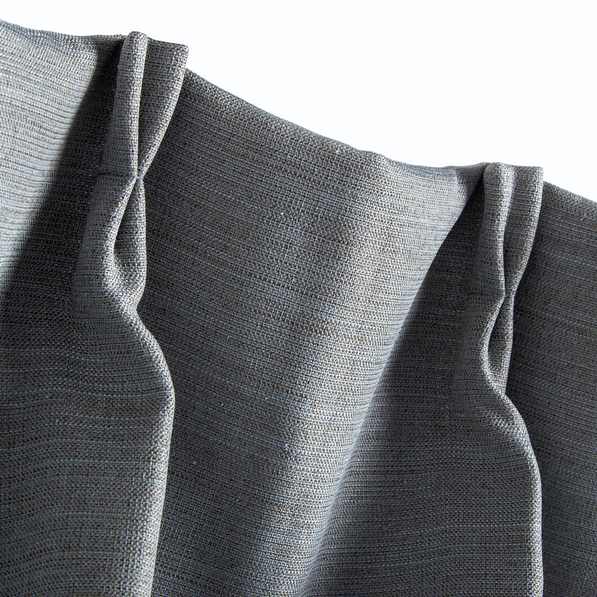 Elegance - Grayish ゆったりとした 遮光 プリーツカーテン – KANADEMONO