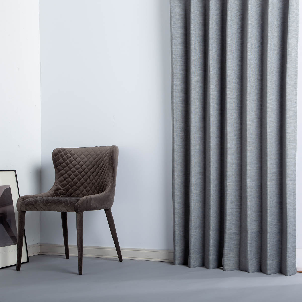 Elegance - Grayish 平織り プリーツカーテン 1枚入り – KANADEMONO