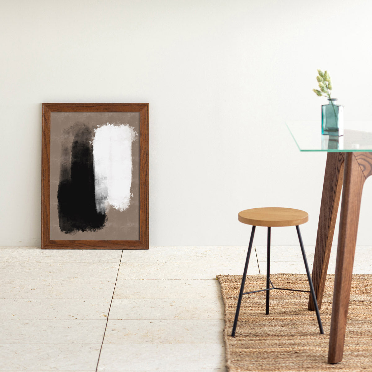 Abstract #2 アートポスター・ウッドフレーム セット – KANADEMONO