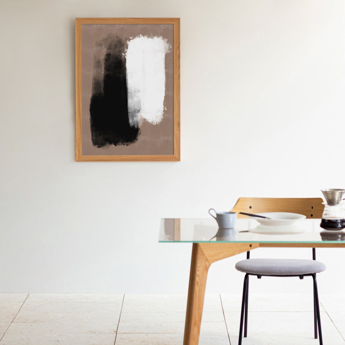Abstract #2 アートポスター・ウッドフレーム セット – KANADEMONO