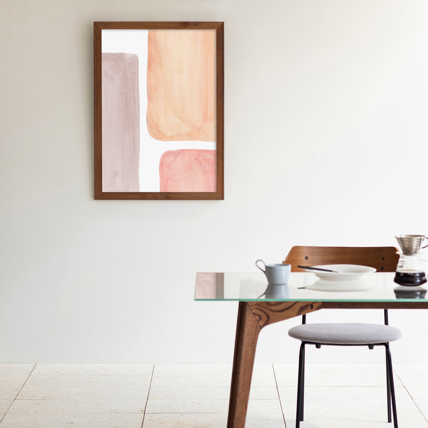 Blocking #4 アートポスター・ウッドフレーム セット – KANADEMONO