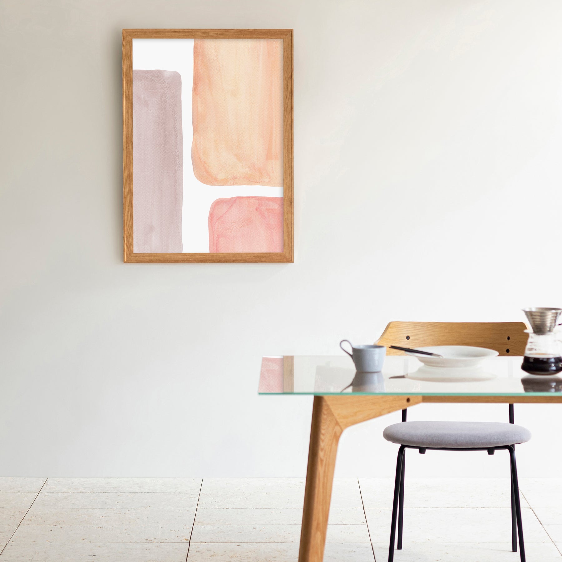 Blocking #4 アートポスター・ウッドフレーム セット – KANADEMONO