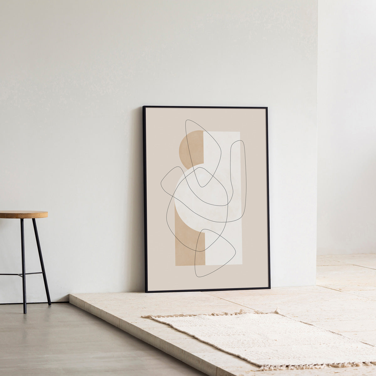 Line Art #1 アートポスター・アルミフレーム セット – KANADEMONO