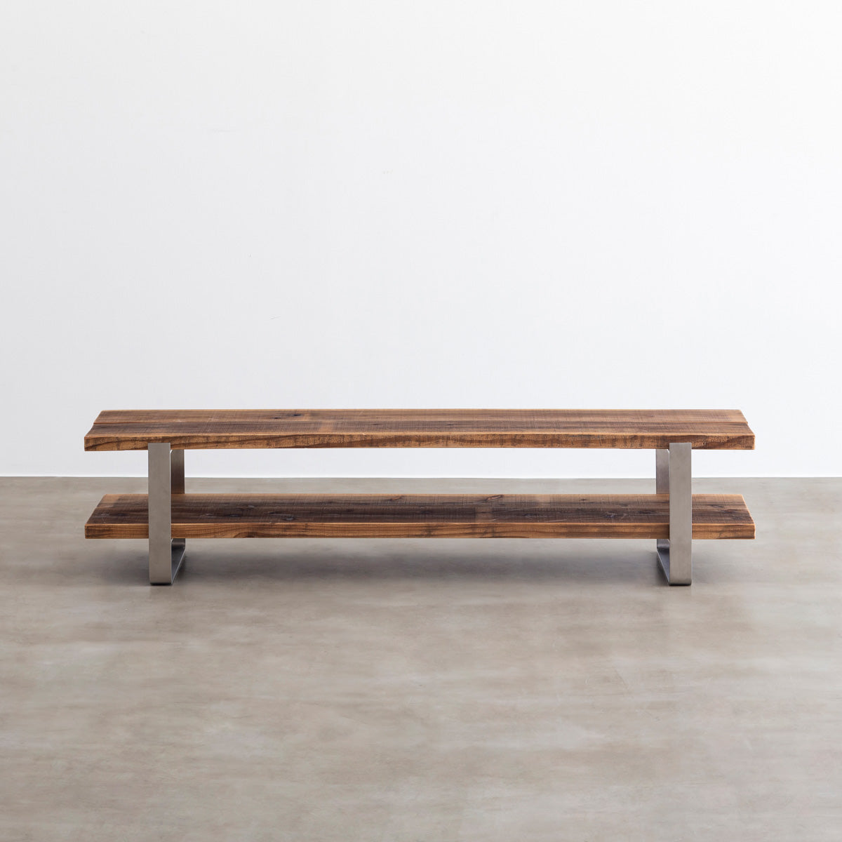 THE TV BOARD / LOW TABLE 無垢 杉 ヴィンテージスタイル × Stainless – KANADEMONO