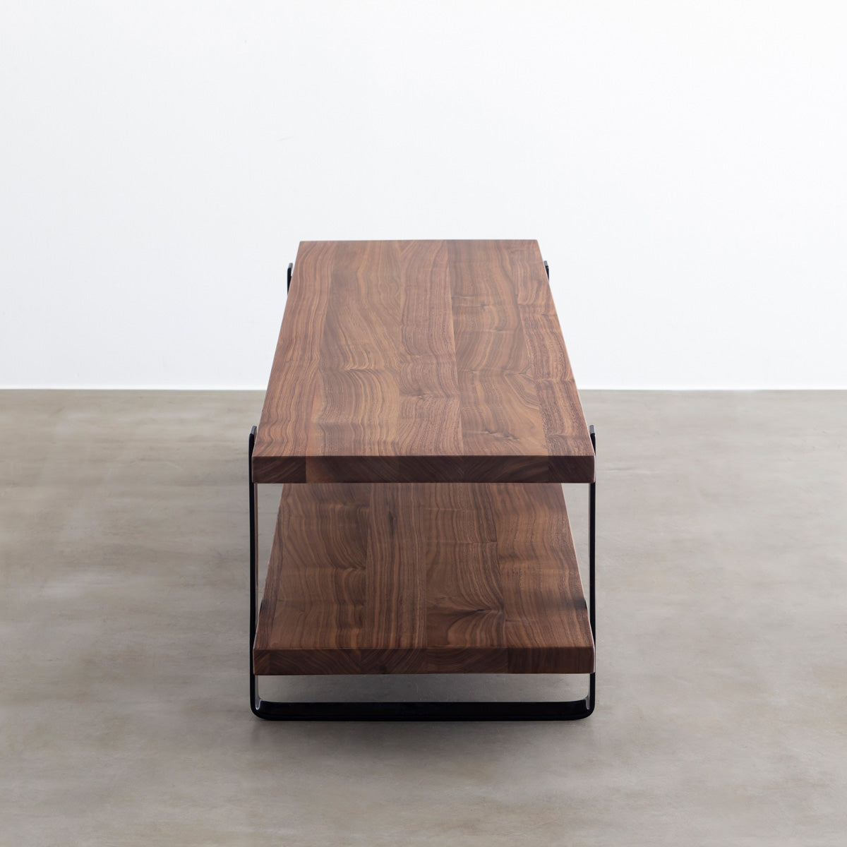 THE TV BOARD / LOW TABLE 無垢 ウォルナット × Black Steel – KANADEMONO