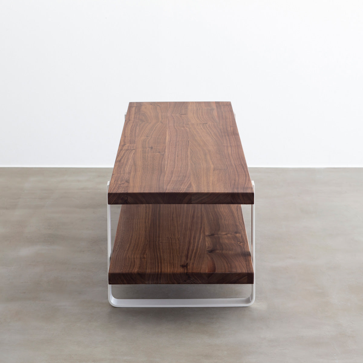 THE TV BOARD / LOW TABLE 無垢 ウォルナット × White Steel – KANADEMONO
