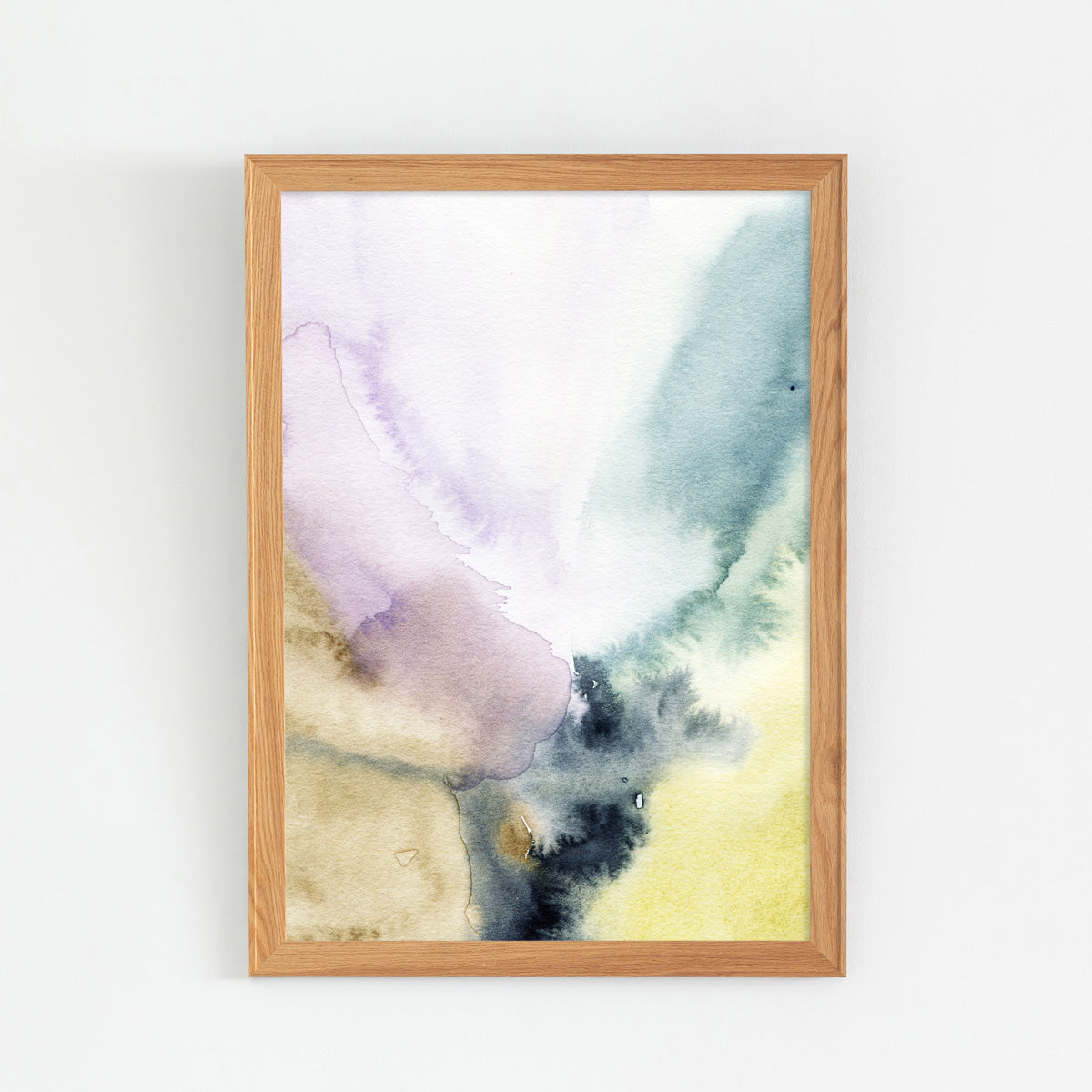 Watercolor #1 アートポスター・ウッドフレーム セット – KANADEMONO