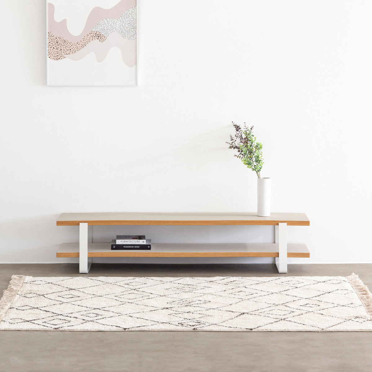 THE TV BOARD / LOW TABLE リノリウム 全21色 × White Steel – KANADEMONO