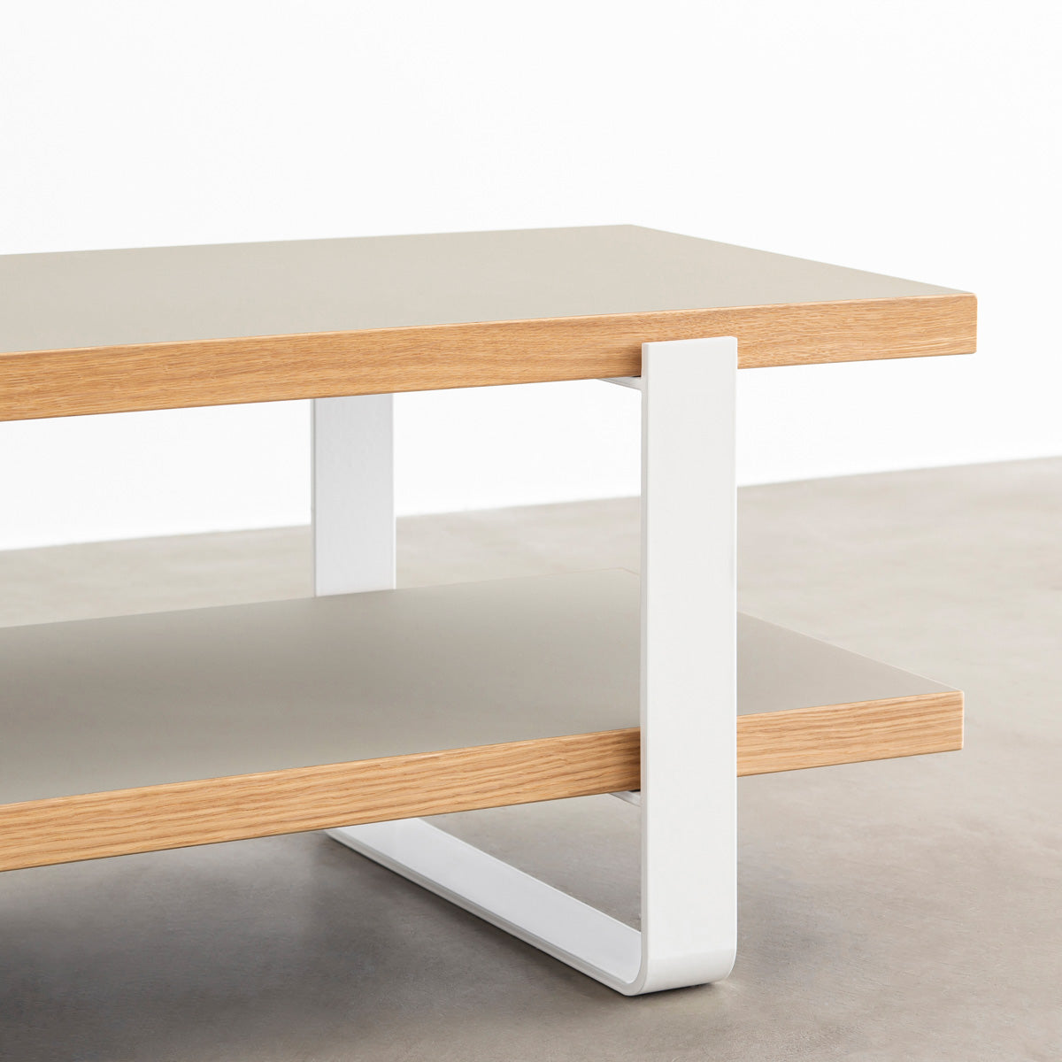 THE TV BOARD / LOW TABLE リノリウム 全21色 × White Steel – KANADEMONO