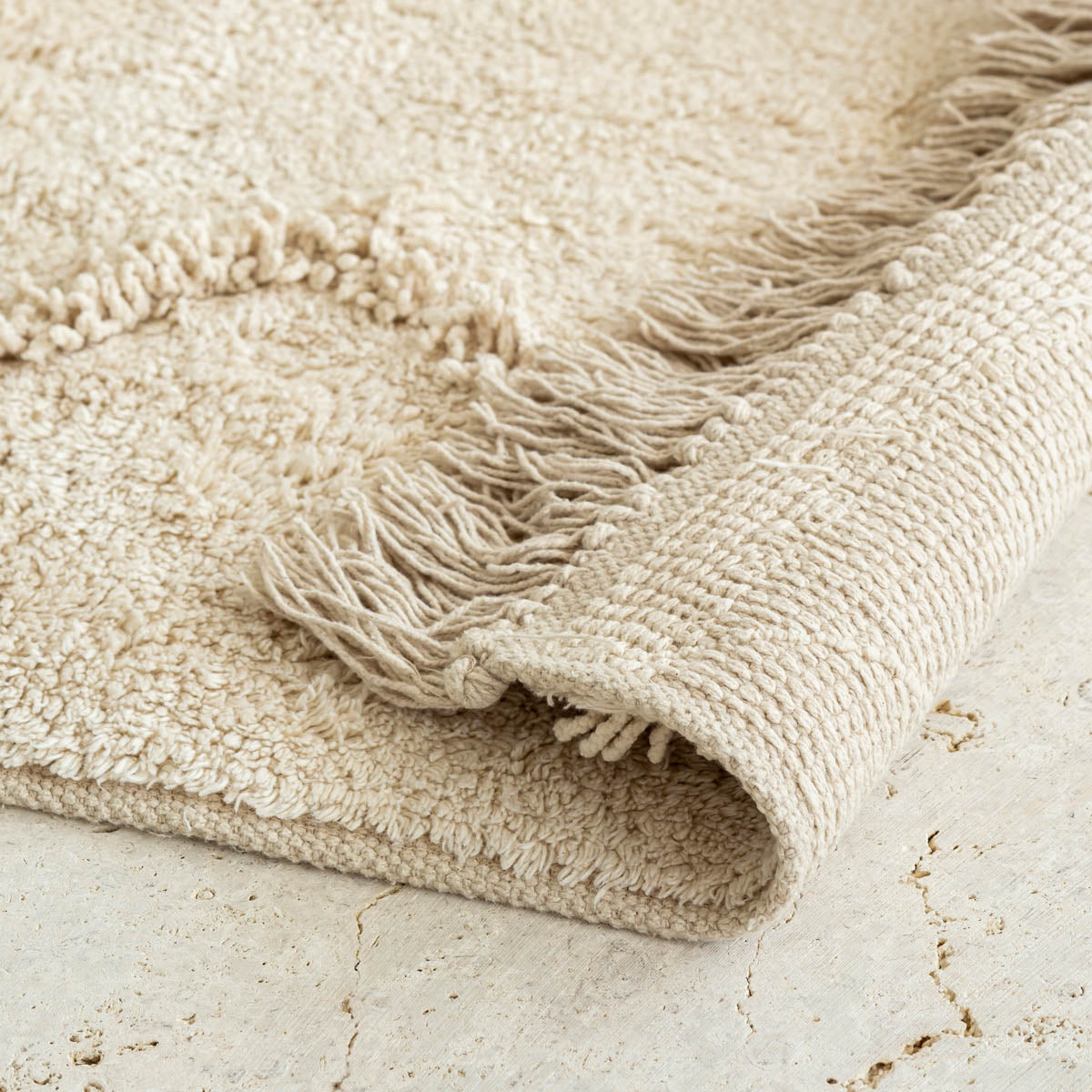 Shaggy Design Rug - Natural 140×200 – KANADEMONO