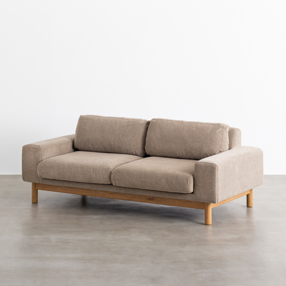 Natural - Modern ファブリック ソファ 2 seater – KANADEMONO