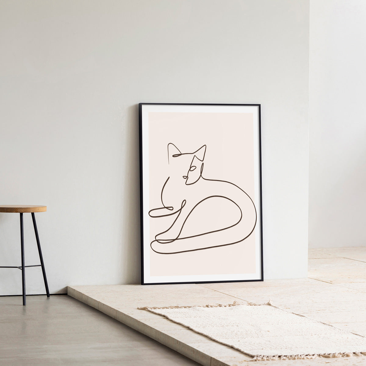 Neko #2 アートポスター・アルミフレーム セット – KANADEMONO