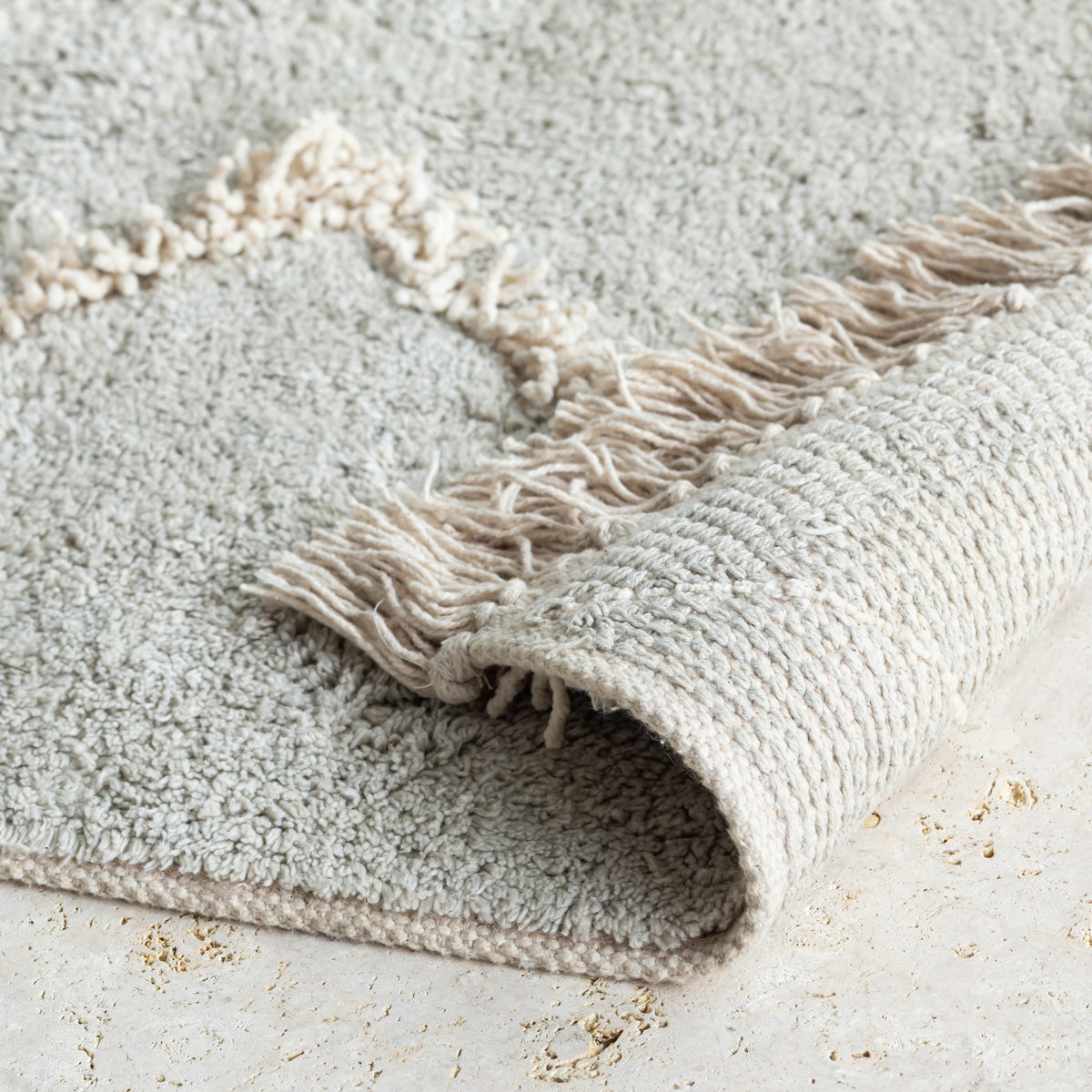 Shaggy Design Rug - Greige 140×200 – KANADEMONO